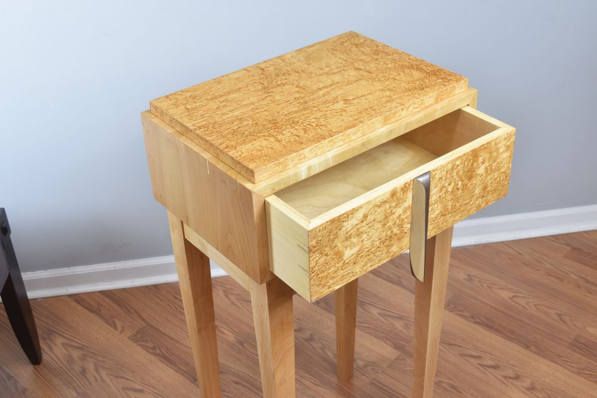 Weitzman Furniture | Tall small table with drawer